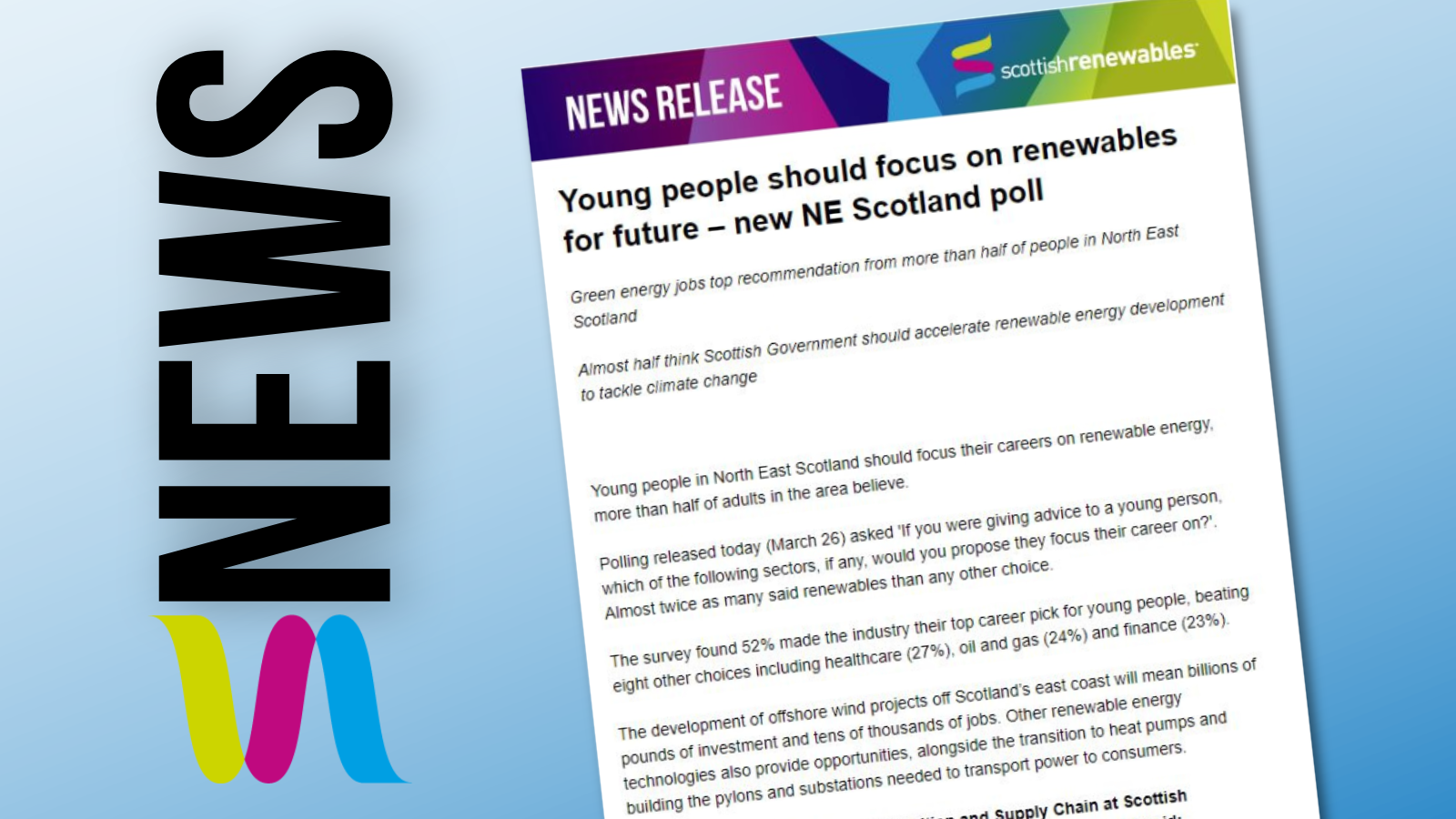 Young people should focus on renewables for future – new North East ...
